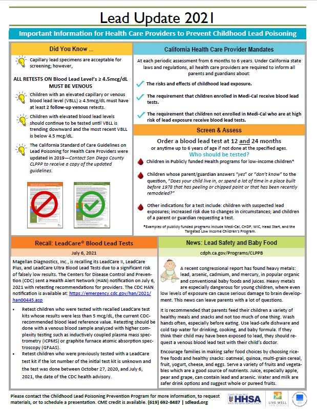 Lead Poisoning Prevention for Health Care Providers
